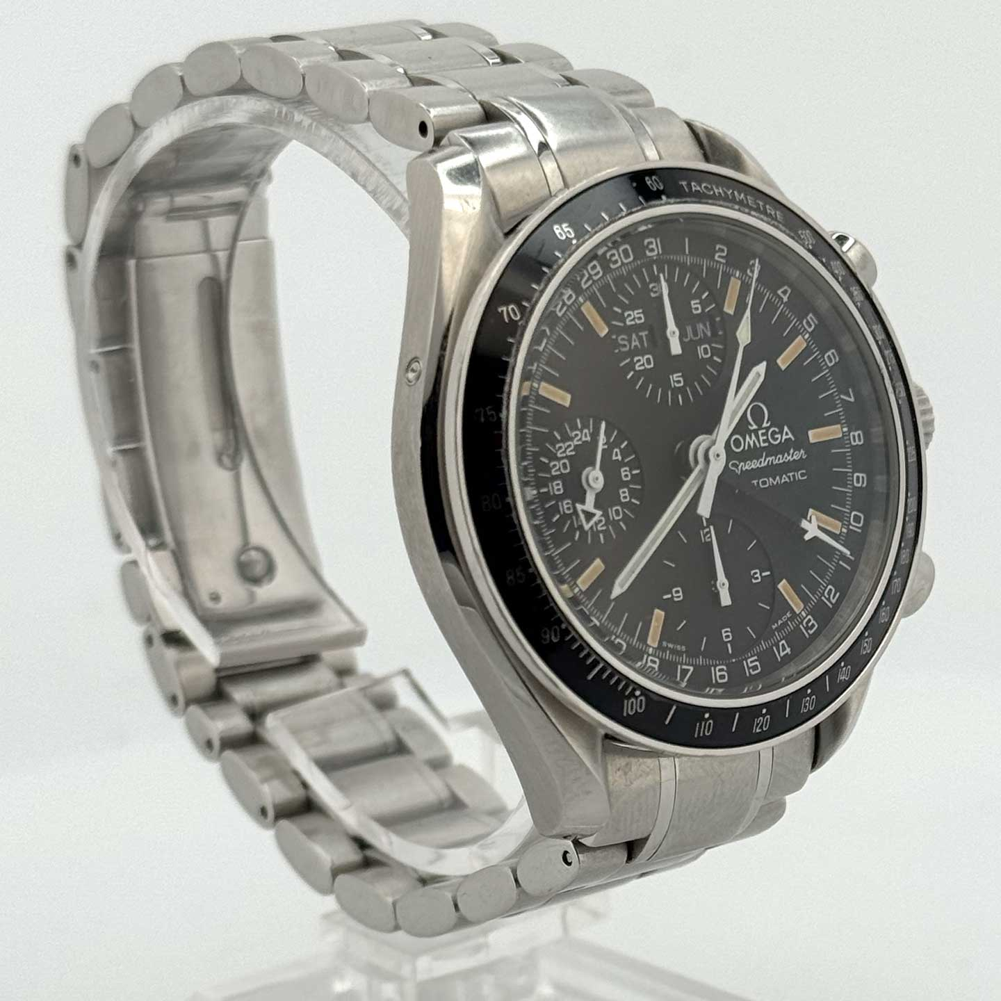 Omega Speedmaster automatic 39 mm pre-owned calendar 3520.50.00