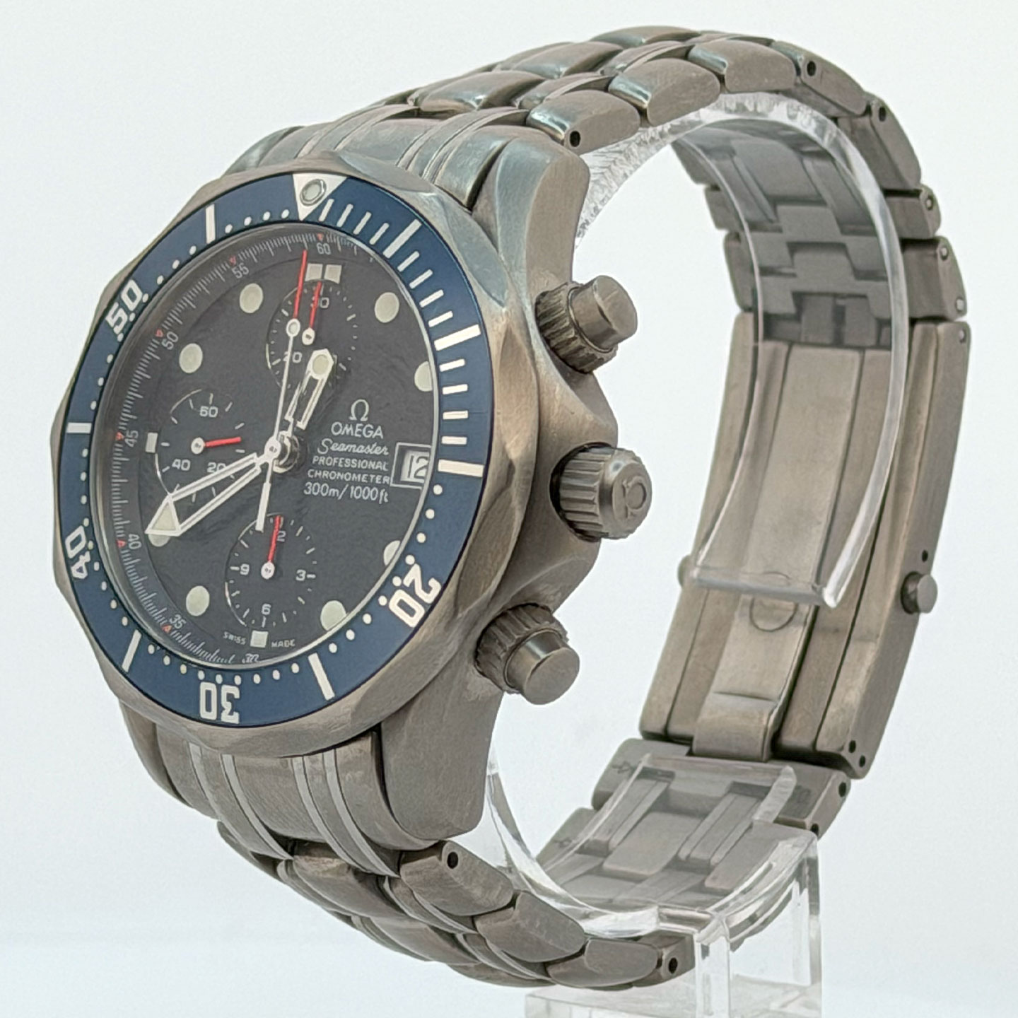 Omega Seamaster Titanium Chronograph 2298.80.00, Pre-Owned 1994